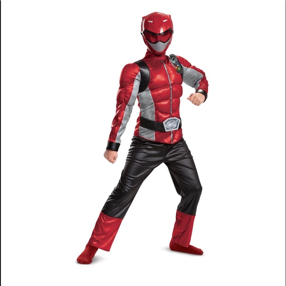 Disguise | Costumes | Red Ranger Beast Morphers Deluxe Lightup Costume ...